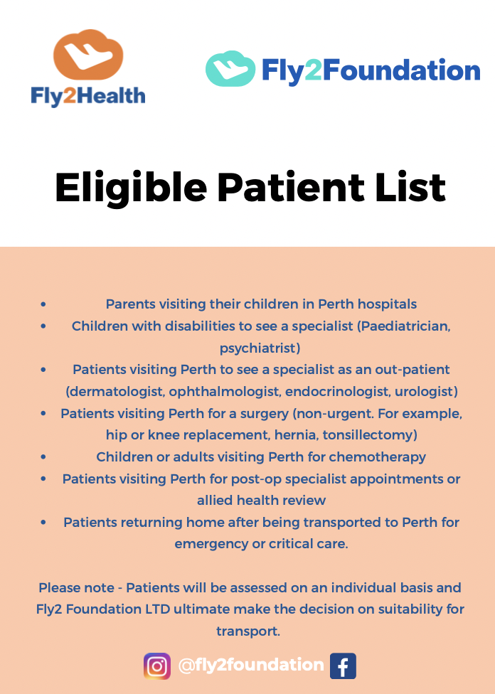 Fly2 Health Foundation - Flight Request Form